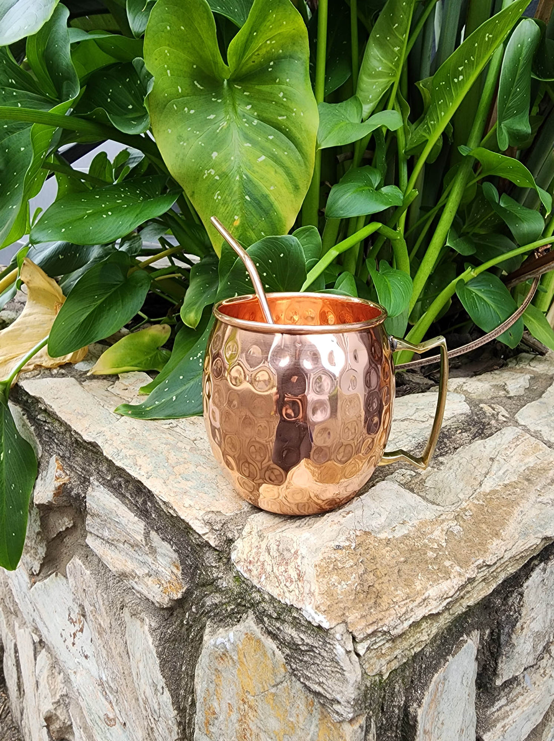Bent Copper Straw (Single) – Just Copper